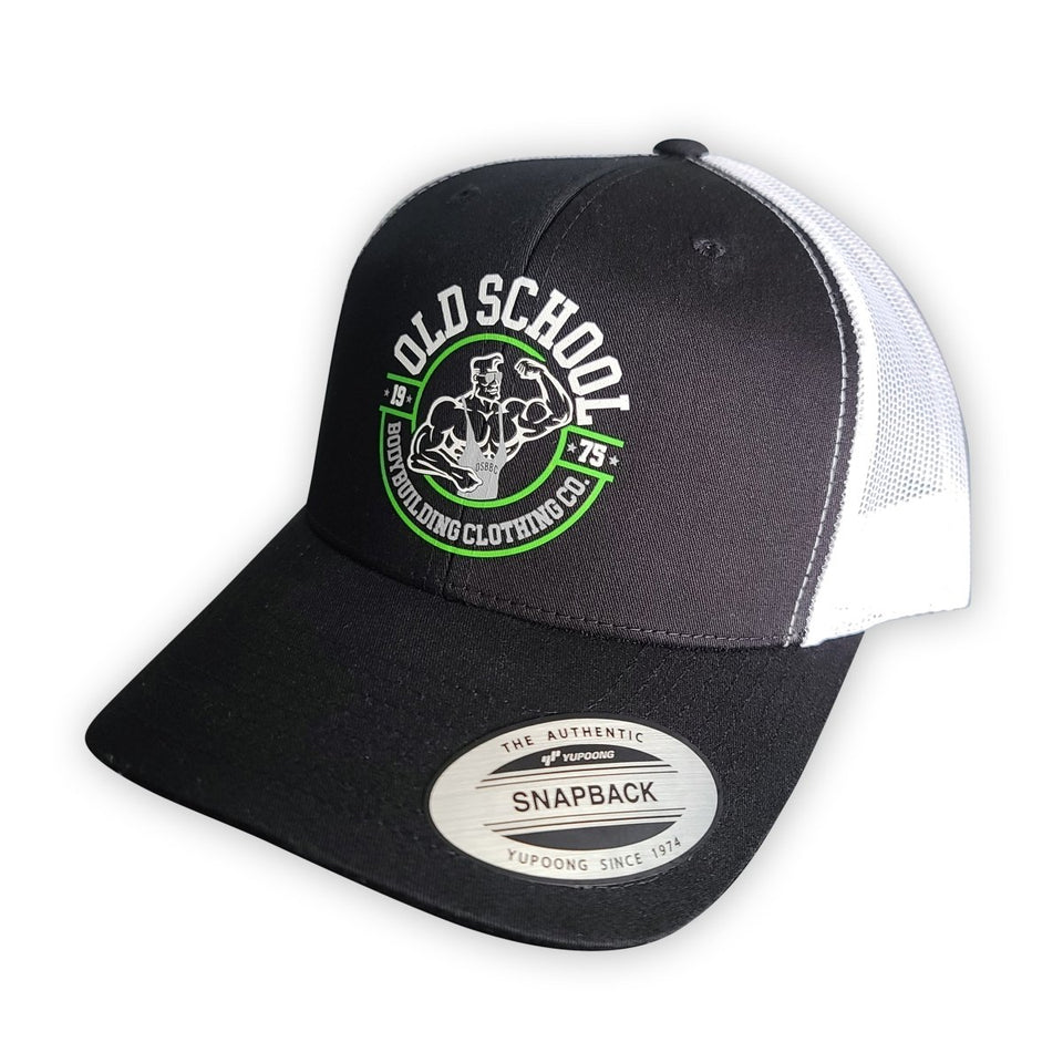YP Black & White 1975 Green Circle Trucker Hat – Old School ...